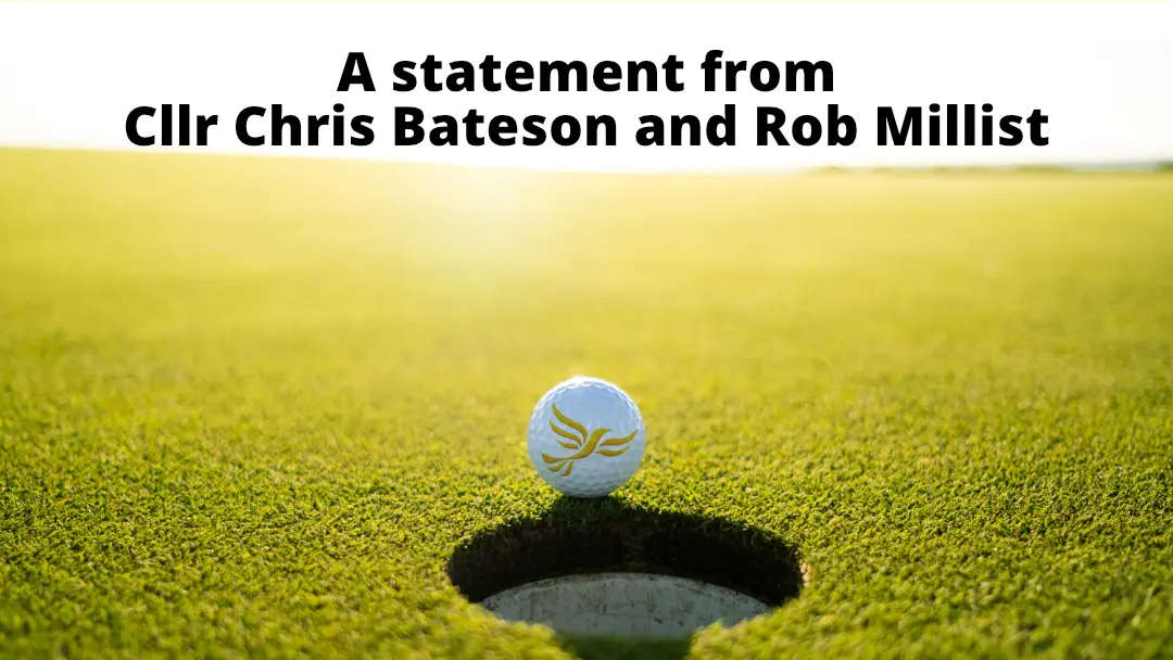 A message of Thanks from Cllr Chris Bateson and Rob Millist ...